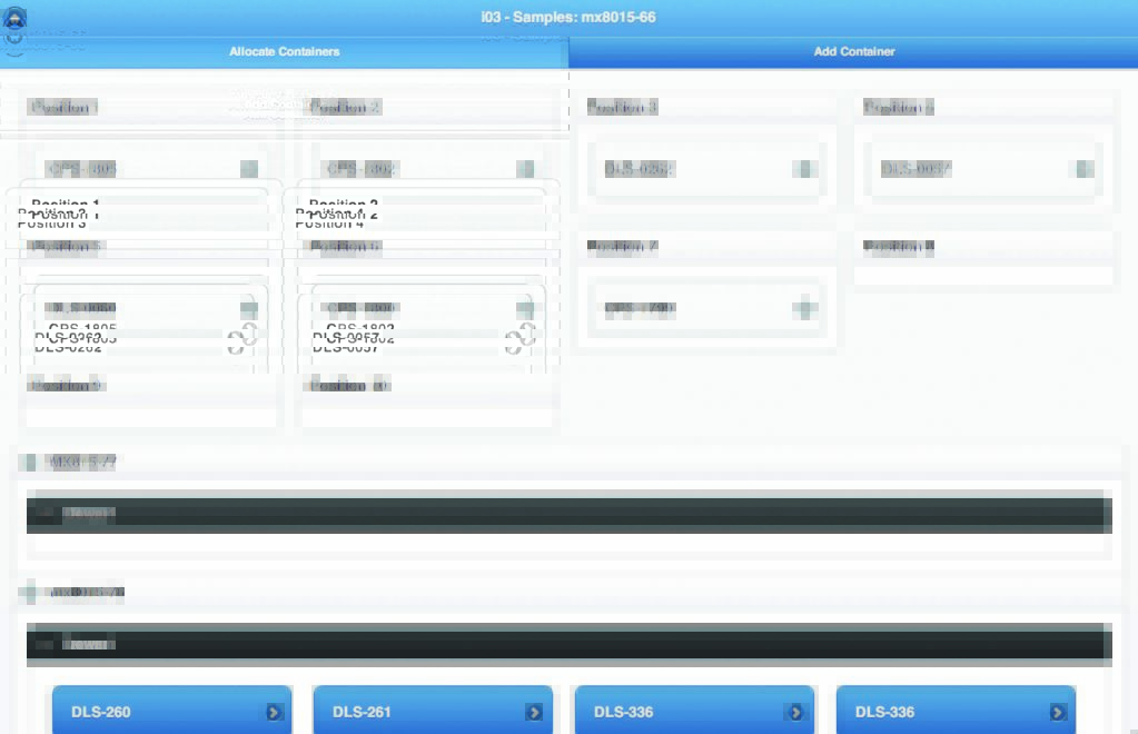 SynchWeb – A Modern Interface to the ISPyB Database - - Diamond Light Source