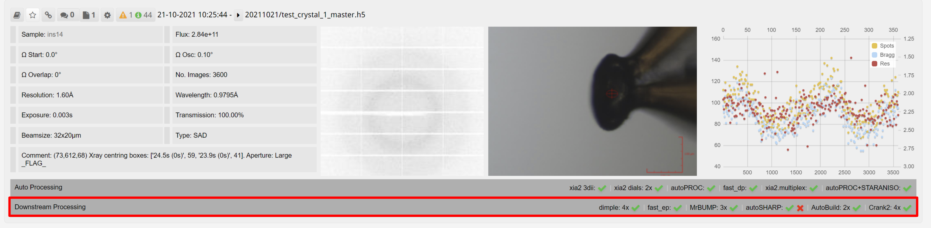 Downstream Processing Results - - Diamond Light Source